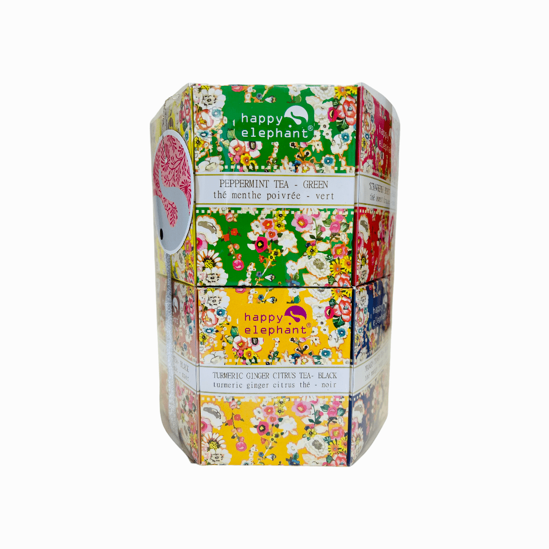 Bright Floral Hexagon Tea Gift Set – Greek Gourmet®